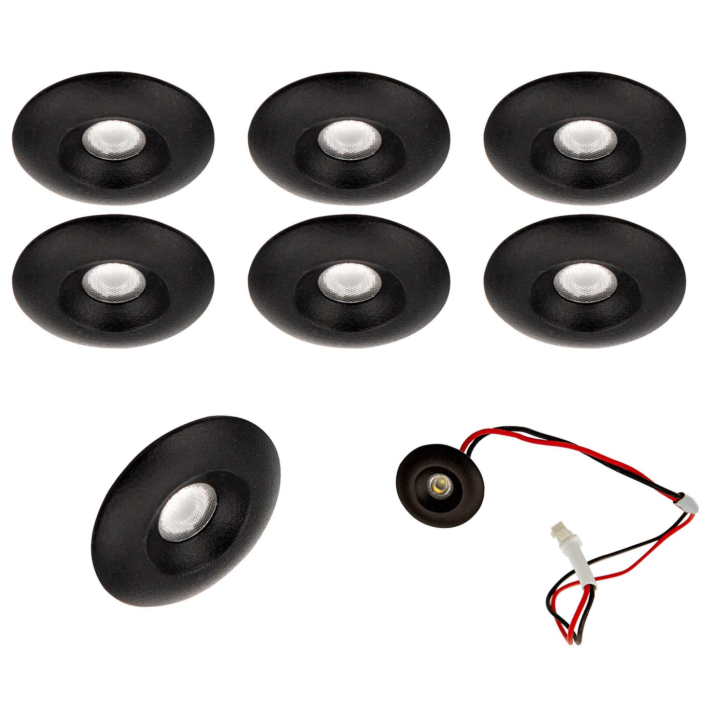 Alasvalosarjan musta kehys x 6kpl Airam mini compact Alasvalosarjan ...