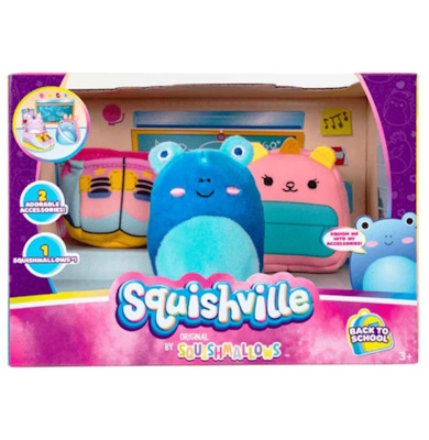 Squishville hahmo ja tarvikkeet Back to School Squishmallows setti Back ...
