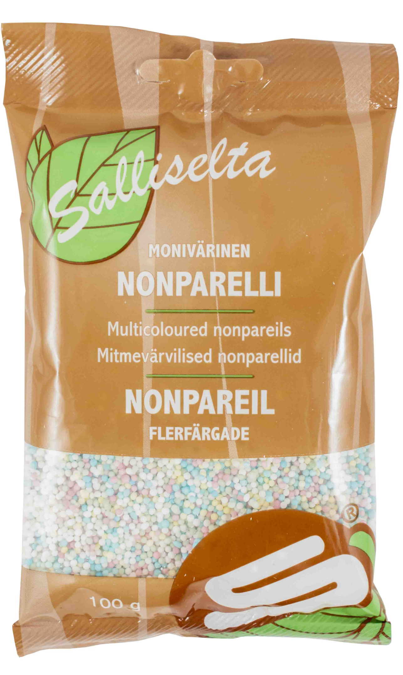Nonparelli monivärinen 100G Sallinen Nonparelli monivärinen 100g ...