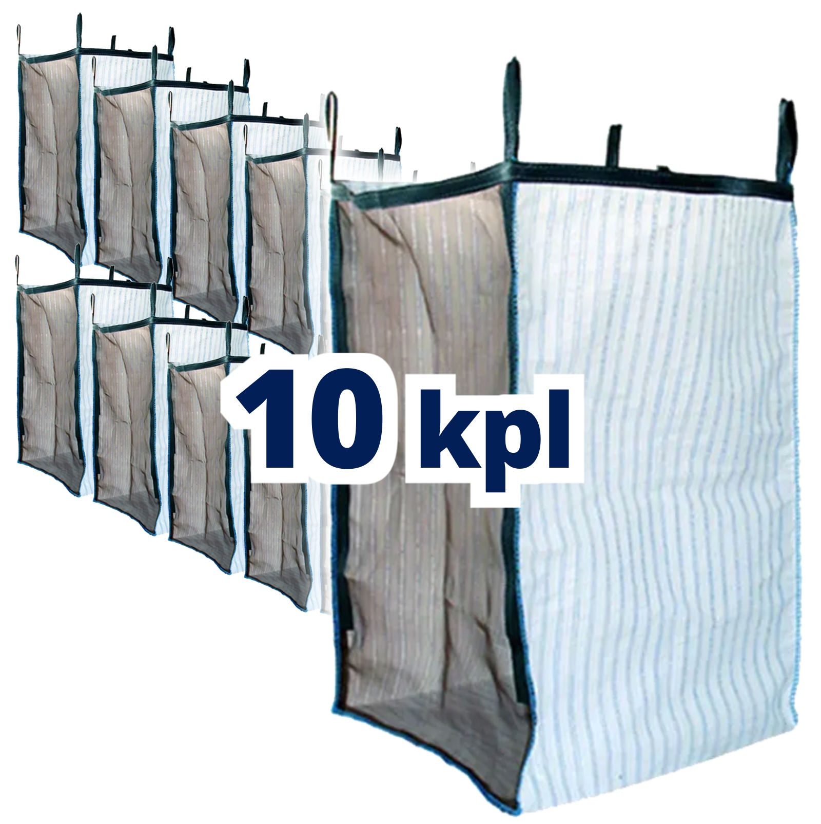 KLAPISÄKKI 1000KG 1,5m3 10kpl Halkojen kuljetussäkki hengittävä ...