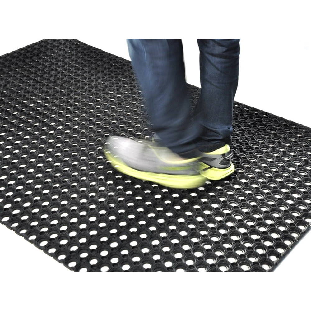 KUMIMATTO COMPOS 40x60x1,6 cm Reikäkumimatto kennomatto Kestävä ja ...