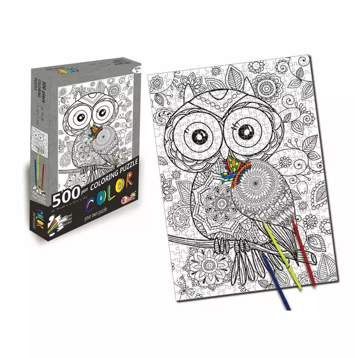 Palapeli pöllö 500 palaa väritettävä Ikäsuositus 8+ - Hintakaari.fi ...