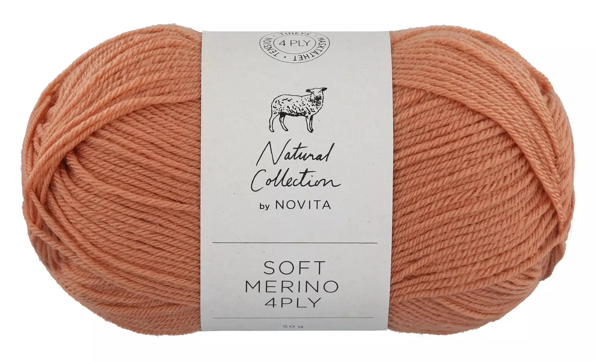 Lanka Soft Merino 4Ply 50G Persikka Novita 100 % merinovillalanka ...