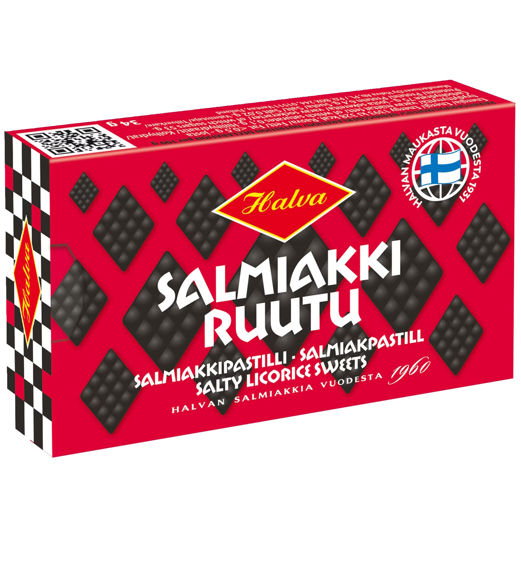 Salmiakki 34g Halva Halvan salmiakkia vuodestsa 1960 - Hintakaari.fi ...