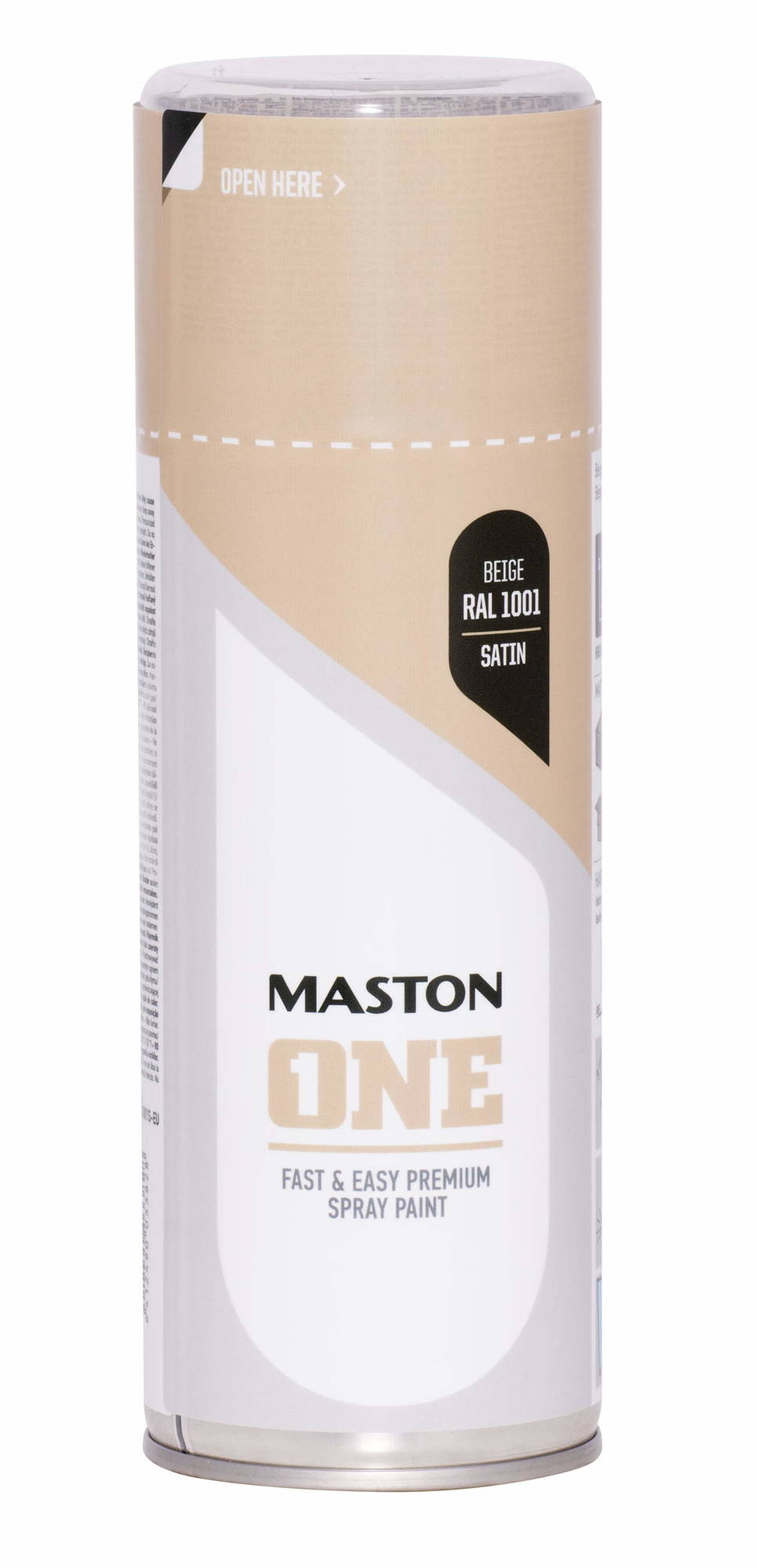 SPRAYMAALI ONE BEIGE RAL1001 400ml MASTON ACRYLCOMP SATIINI Spraymaali ...