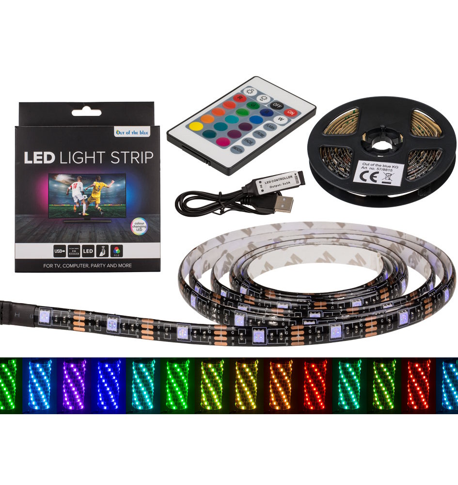 Led valonauha RGB 2m Väriä vaihtava led-nauha - Hintakaari.fi verkkokauppa
