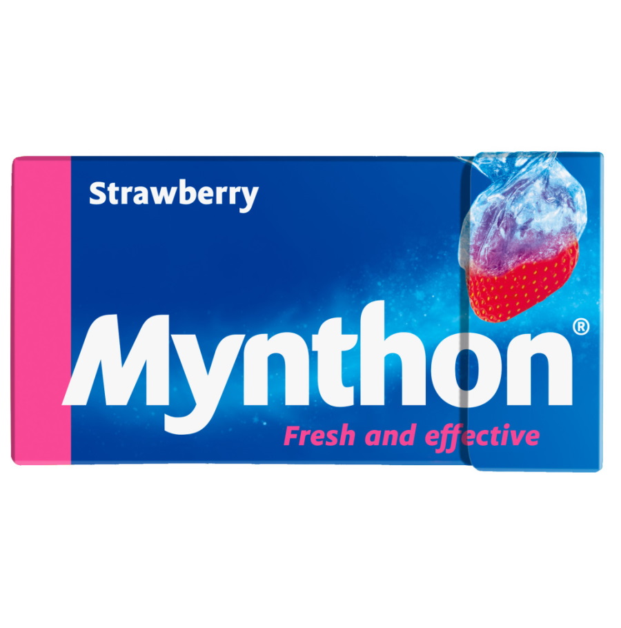 MYNTHON STRAWBERRY 34G Mansikan makuinen Mynthon pastilli - Hintakaari ...