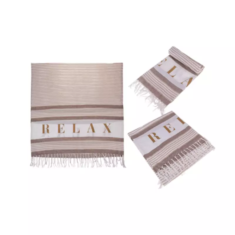 Hamam pyyhe 80x170cm valkoinen/ruskea Miellyttävä hamam pyyhe ...