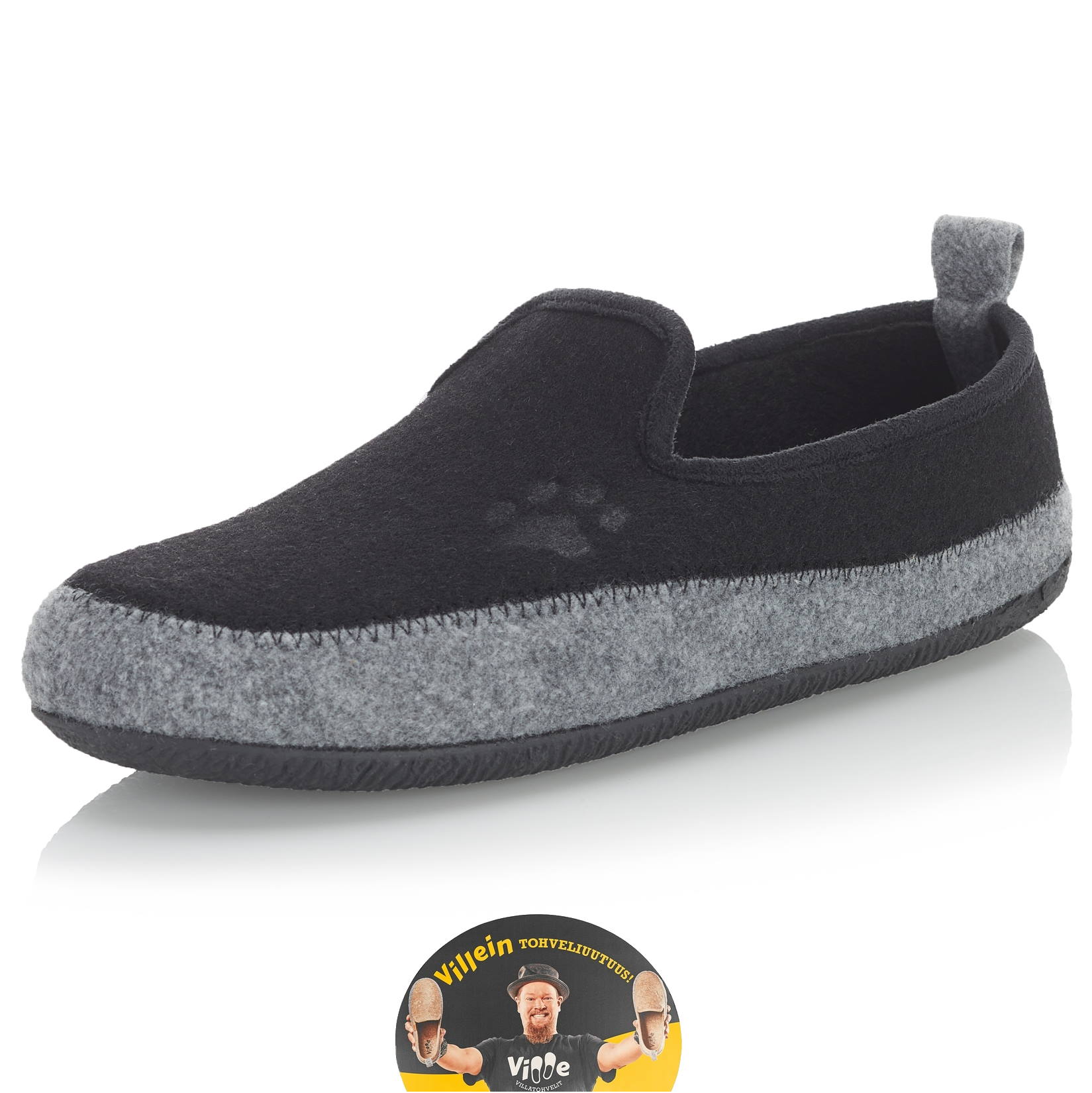 VILLE VILLATOHVELIT 43 Musta/Harmaa Musta / harmaa varmasti mukavat ...