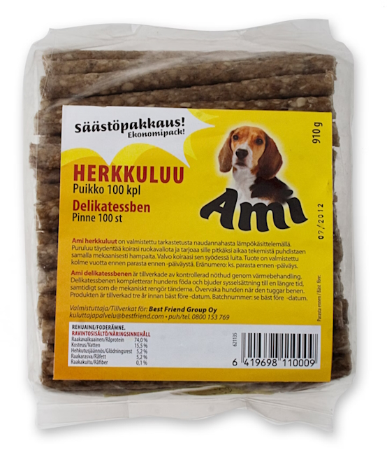 Ami herkkuluu puikko 100kpl Säästöpakkaus herkkuluita - Hintakaari.fi verkkokauppa