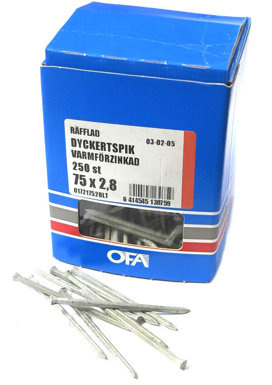 Naula 75 x 2,8mm 250kpl/pkt kuumasinkitty Ofa Ofa dyckert naula 250kpl/pkt - Hintakaari.fi ...