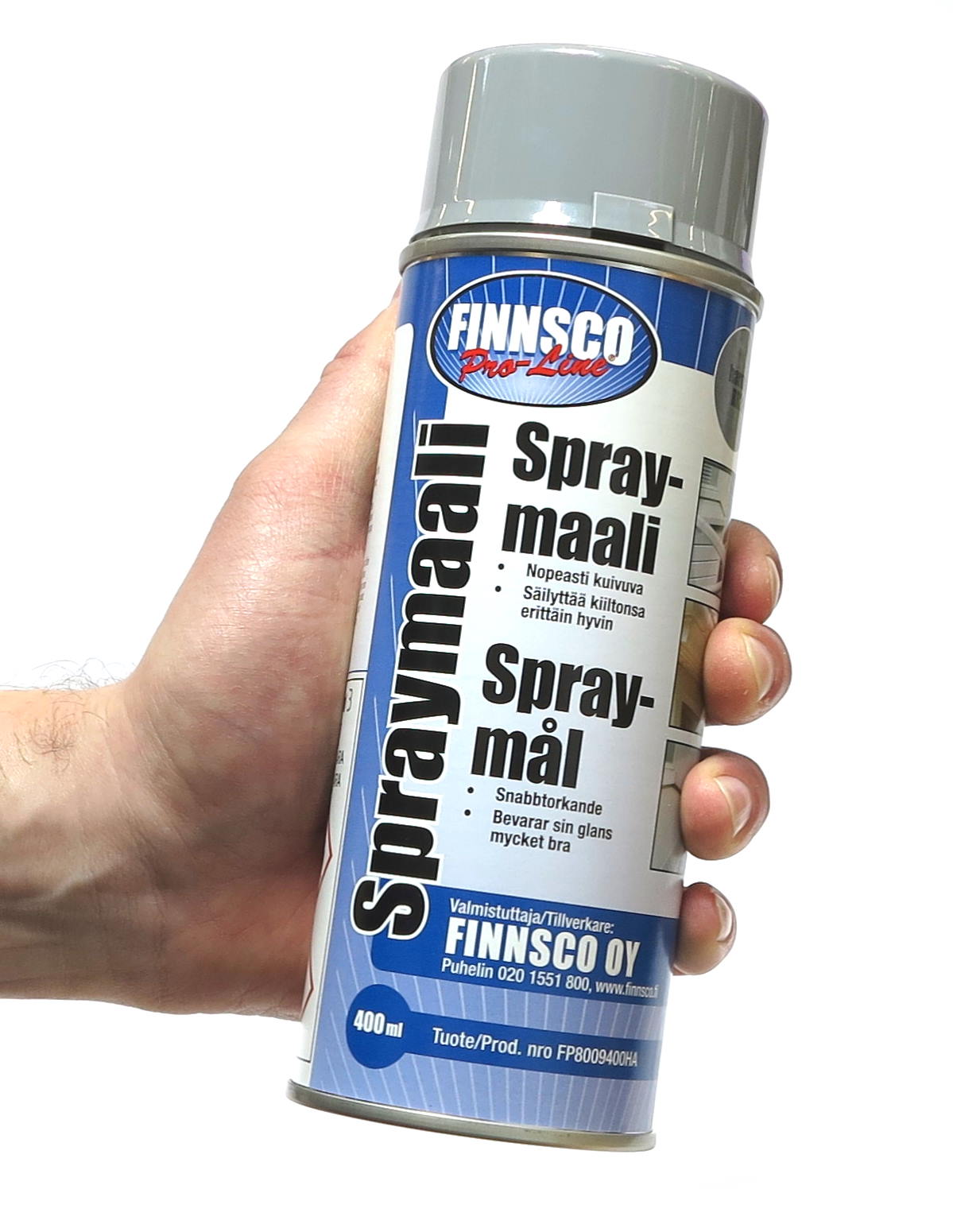 Spraymaali harmaa RR22 400 ml Finnsco Pro-Line® Spraymaali RR22 Finnsco ...